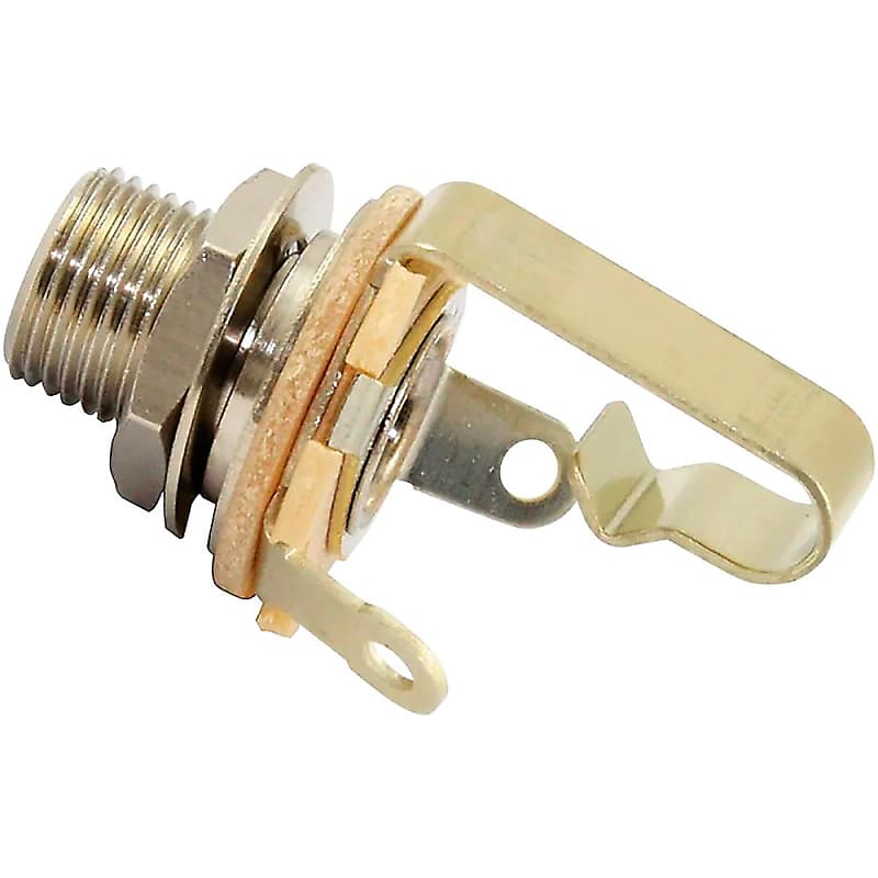 Allparts Switchcraft Long Thread Mono Output Jack, 3/8" | Reverb