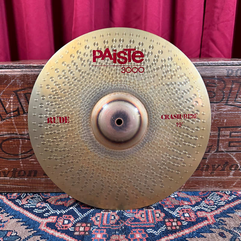 16" Paiste 3000 Rude Crash Ride Cymbal 1336g *Video | Reverb Canada