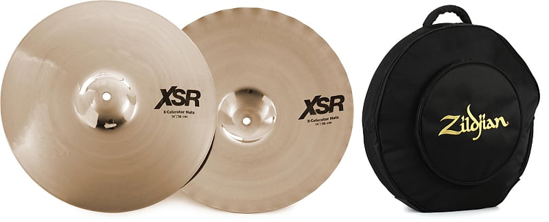 Sabian 14 inch XSR X-Celerator Hi-hat Cymbals Bundle with | Reverb