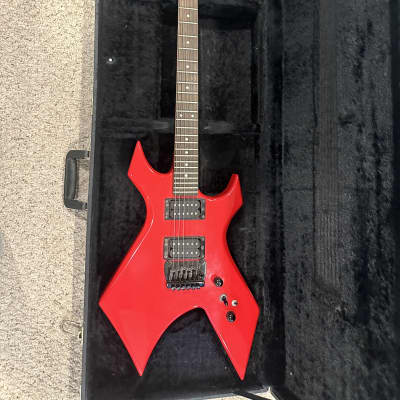 1987 BC Rich Warlock Platinum series Red with ohsc | Reverb