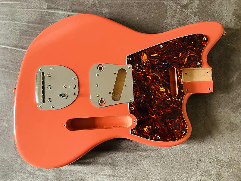 USA Custom Guitars Telemaster / Jazzcaster 2012 Fiesta Red | Reverb UK