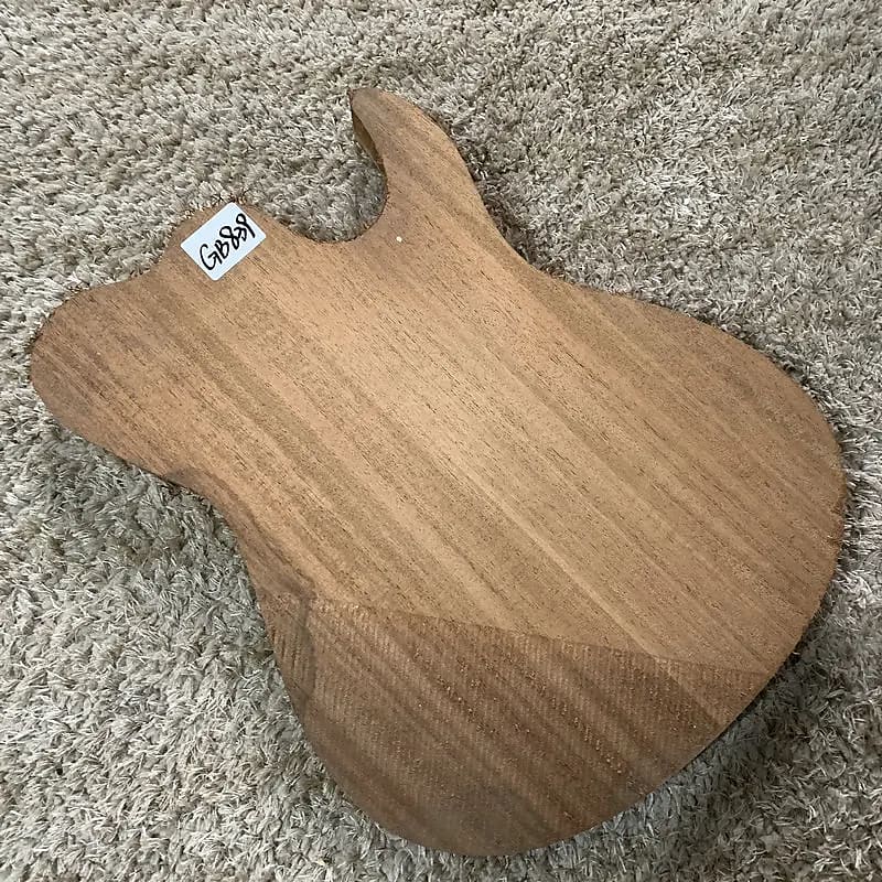 Okoume Wood Guitar Double Cutaway Body DIY Project | Reverb