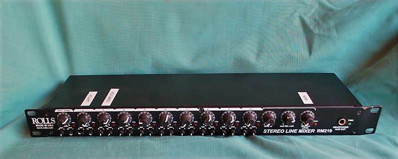 Rolls RM219 Stereo Line-level Mixer w/ 9 Stereo Inputs & One | Reverb