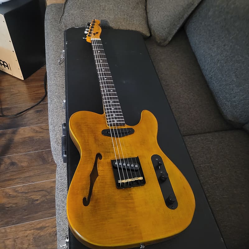 Partscaster Thinline Telecaster 2025 - Flame Maple Top/Alder | Reverb