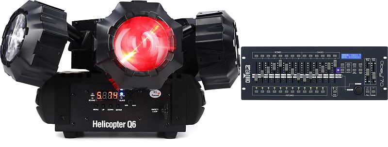 Chauvet DJ Helicopter Q6 RGBW Beam/Strobe/Laser Effect Bundle | Reverb