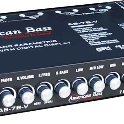 American Bass AB-7B-V 7 Band Parametric Equalizer with LED | Reverb