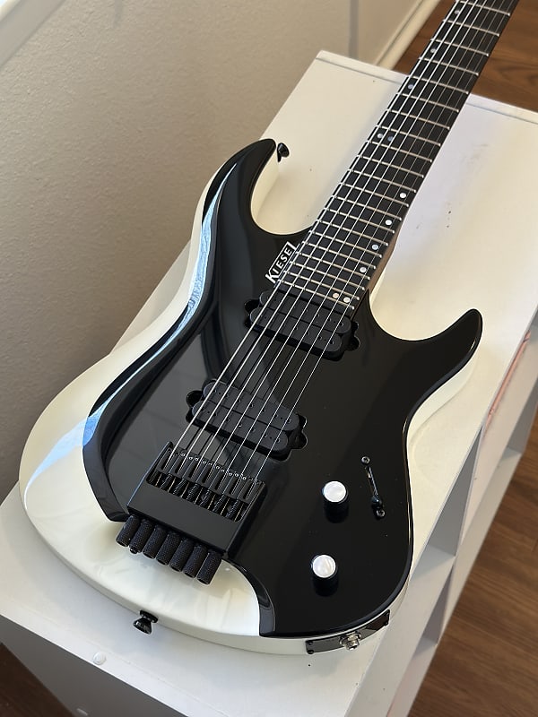 Kiesel Osiris 7-String Black/White O7 2019 | Reverb