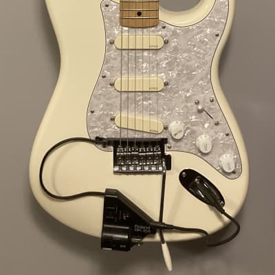 Fender Mexican Standard Stratocaster 2017 - White - EMG and | Reverb