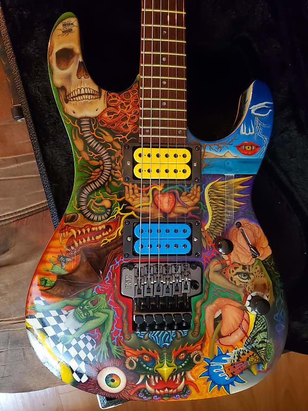 ESP LTD - Custom Hand Painted Dali's Lucid Dream | Reverb