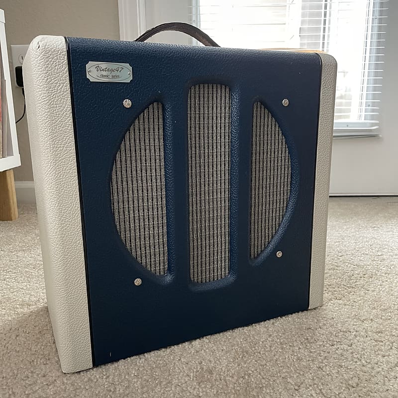 Vintage 47 Amps VA-1329 2022 - Cream & Two Tone Blue | Reverb