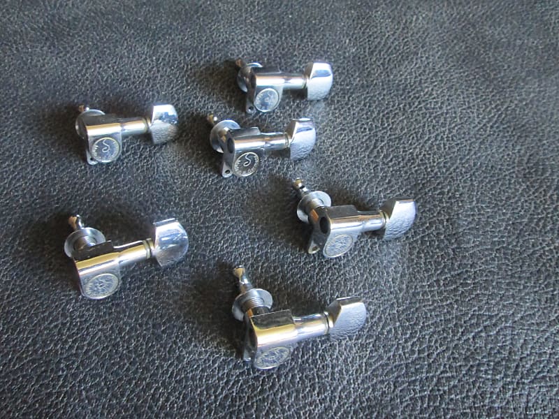 Schaller 6 In-Line Chrome Tuners Chrome | Reverb