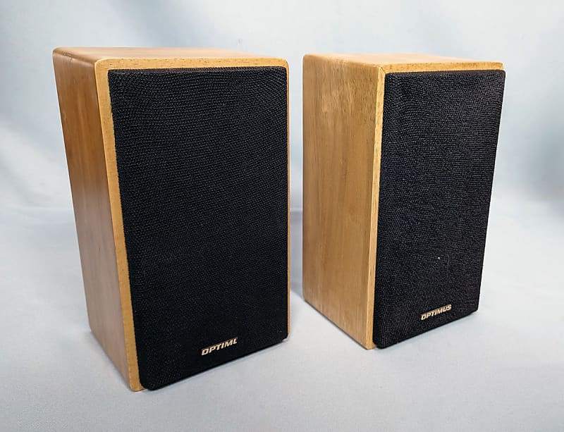 Vintage PAir of Wood Optimus Pro 110 Speakers 40-4048 - Radio | Reverb