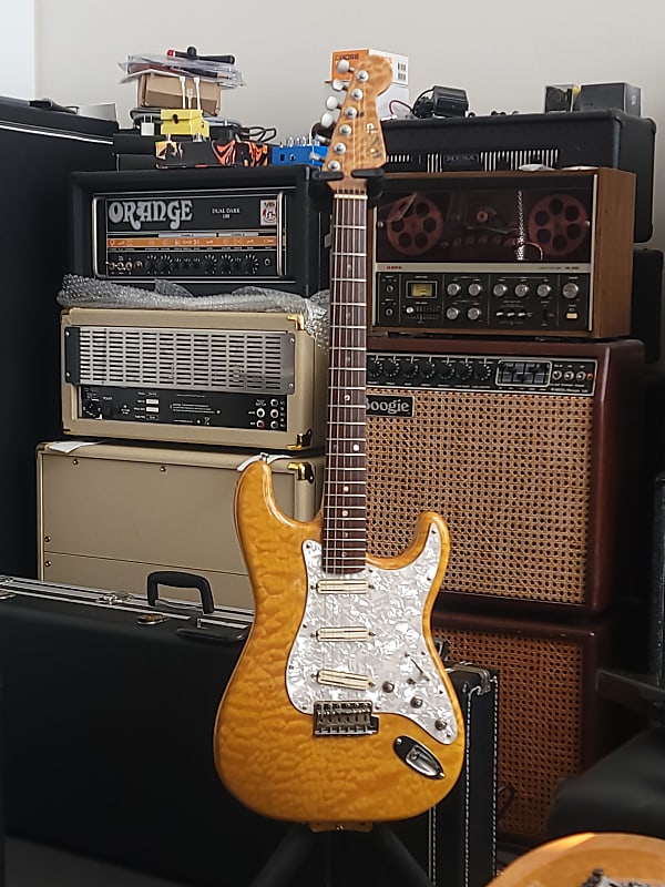 ESP Custom 1-piece maple body strat | Reverb