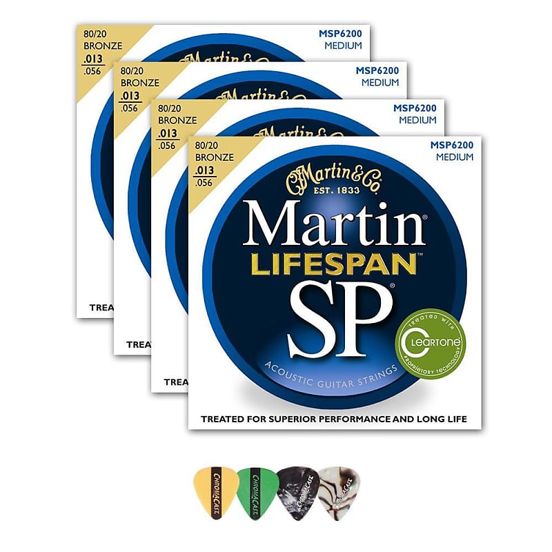 Martin MSP6200 SP Lifespan 80/20 Bronze Acoustic Guitar | Reverb