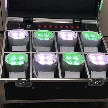 ADJ Element Hex IP Wireless Battery Powered LED Par 8 Pack | Reverb