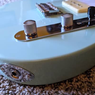 SX Furrian P90 Telecaster Electric Guitar - Powder Blue - | Reverb