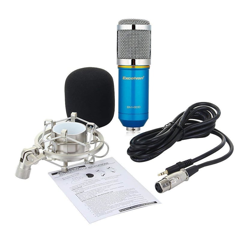 Excelvan Condenser Studio Mic w/ accessories BM-800 | Reverb