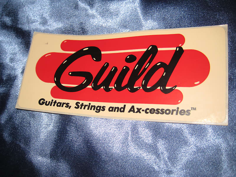 Guild Guitar Sticker Vintage from 1980's | Reverb