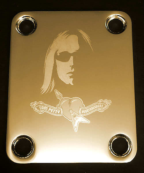 GUITAR NECK PLATE Custom Engraved Etched - Fits Fender - TOM | Reverb