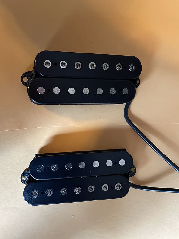 Kiesel 7 String Multiscale Lithium Pickups - Black with | Reverb