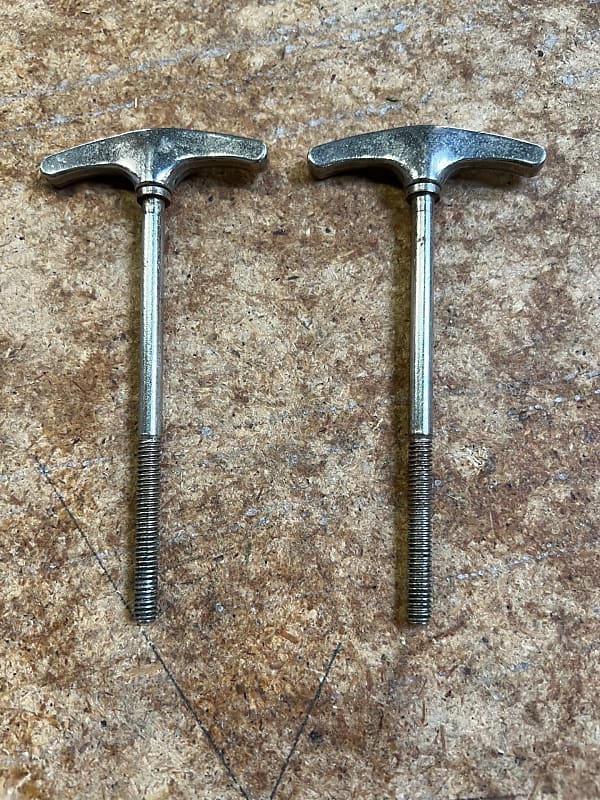 Ludwig 3-7/8" Nickel T Rods 2pk Vintage 1960's | Reverb