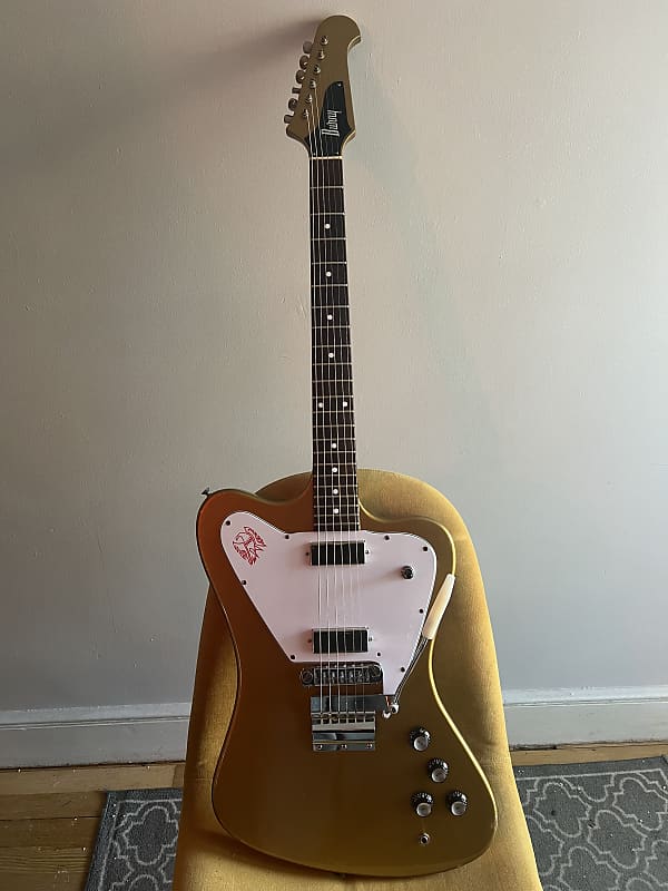 Burny Non Reverse Firebird 80s 90s - Golden Mist Poly with | Reverb