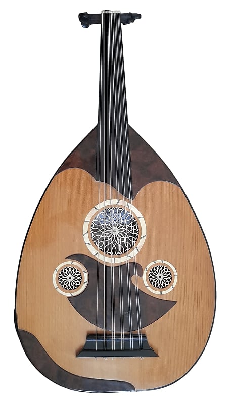 Hand Made Turkish Mahogany Electro Oud - Dark Spruce | Reverb