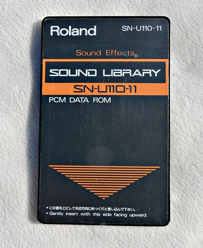 ROLAND PC Data ROM Card - Sound Effects - Card # SN-U110-11 - | Reverb