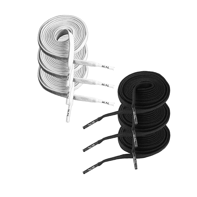 EZ Stretch Slip-On Shoe Laces, Elastic Flat Stretchy Laces, | Reverb