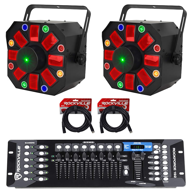 2 Eliminator Furious Three RG Moonflower/Wash/Laser Effect | Reverb