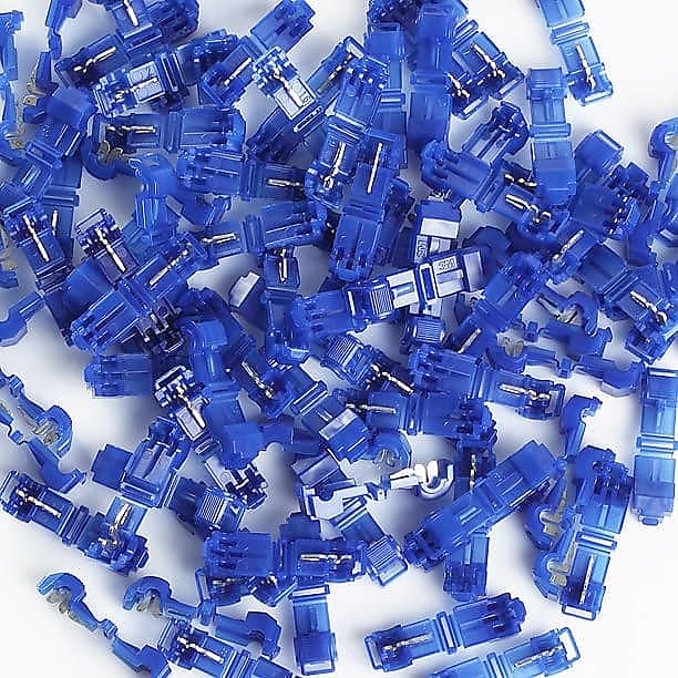 100 Pcs 3M 952 T-TAP Quick Disconnect Wire Connector Blue | Reverb
