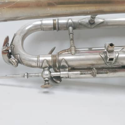 Vintage C.G. Conn 58B Silver Plated Trumpet with Case for | Reverb