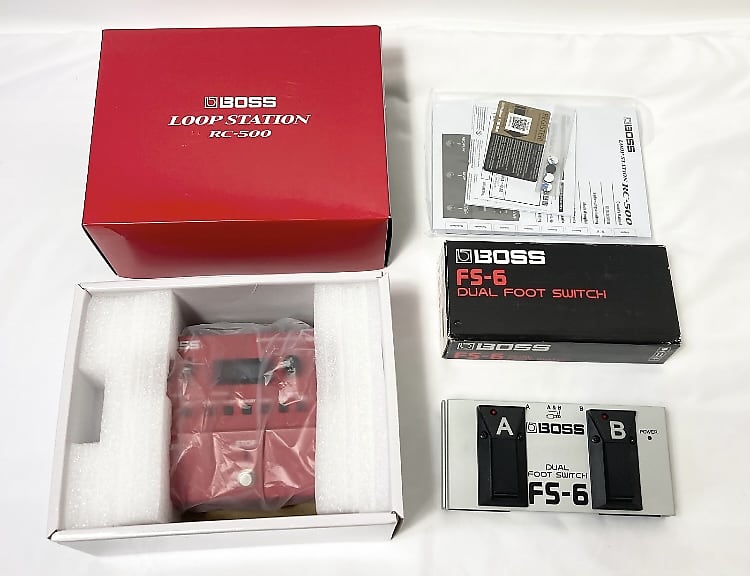 Boss RC-500 Loop Station / Drum Sampler Pedal & Boss FS-6 | Reverb