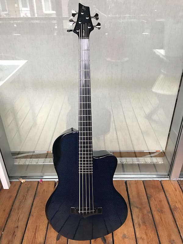 Emerald Balor 5-string acoustic bass guitar 2018 Transparent | Reverb