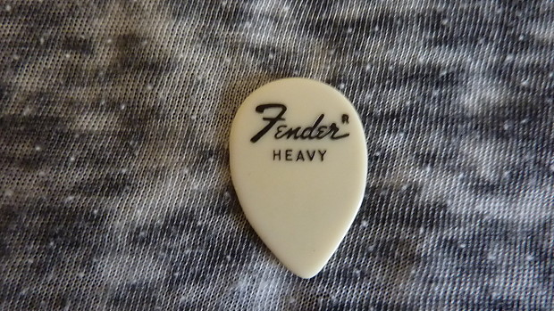 Fender 358 Heavy White Guitar Picks Danny Gatton | Reverb UK