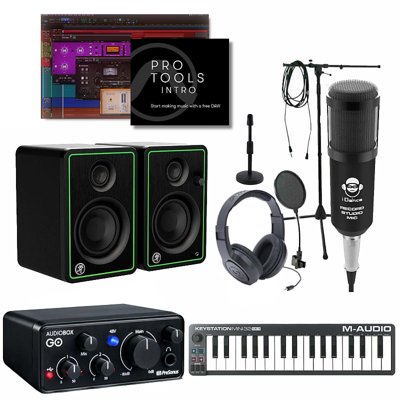Home Recording Pro Tools Intro Bundle w/ AudioBox Go Mini 32 | Reverb