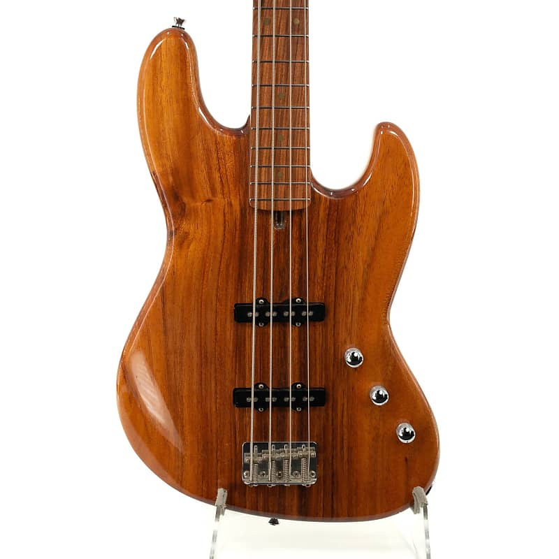 Used Partscaster Koa Jazz Bass | Reverb