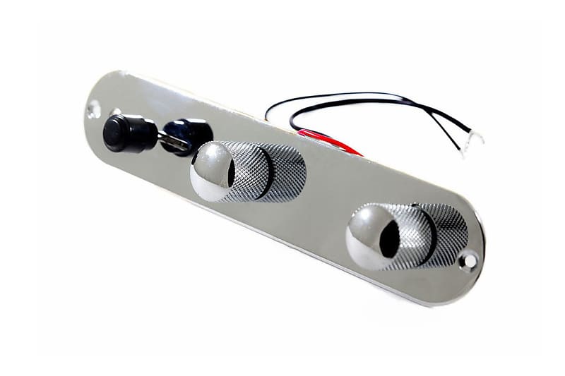 Chrome loaded telecaster control plate | Reverb