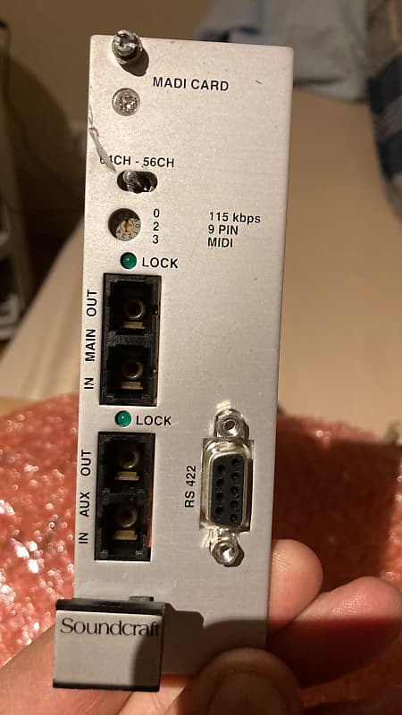 Soundcraft Soundcraft Vi carte optique MADI (optical card) | Reverb