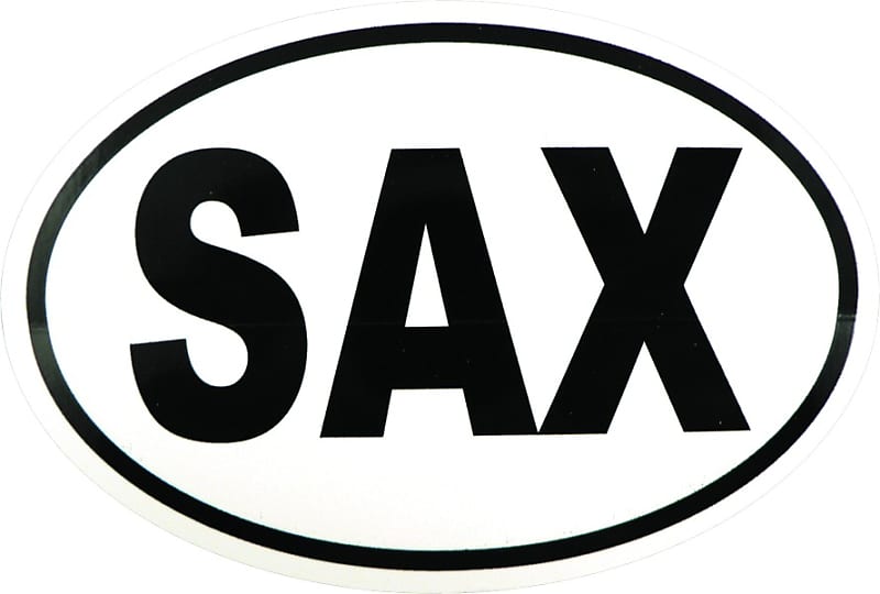 Sax Sticker - Oval | Reverb