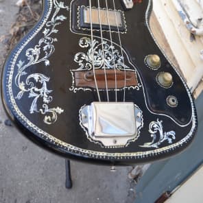 Vintage 1966 Supro Taurus Bass Guitar & OHSC Very Unique | Reverb