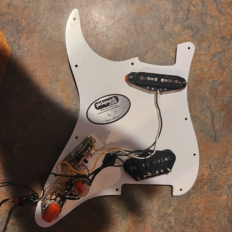 Fender Stratocaster,telecaster loaded pickguard 2020s - Aged | Reverb