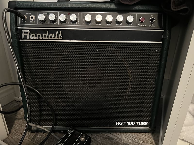 Randall RGT100 TUBE Amplifier RGT 100 watt 1989 - Green Tolex | Reverb