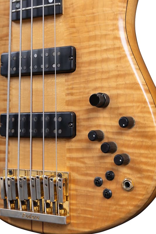 Fodera Monarch Elite 5 Flamed Maple | Reverb