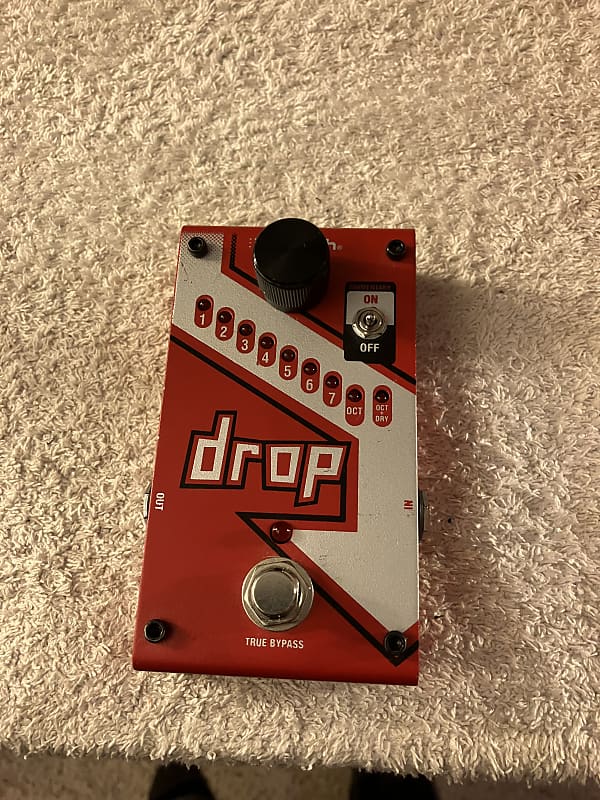 DigiTech Drop Compact Polyphonic Pitch-Shifter 2010s - Red | Reverb