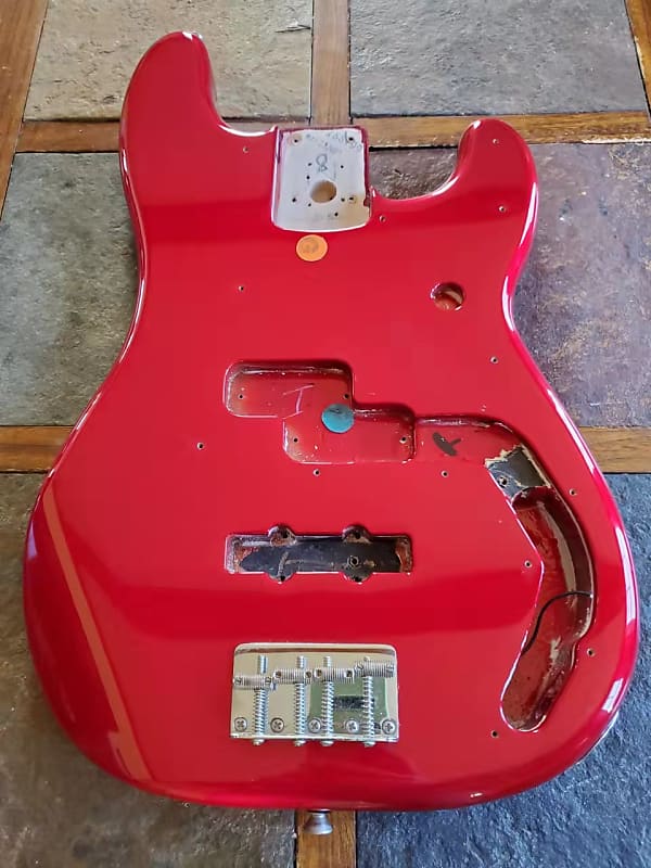 Fender P Bass Special PJ body 2001 red | Reverb