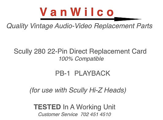 NEW Scully 280 Cpnverson Board Converts Electronics Tp Mic | Reverb