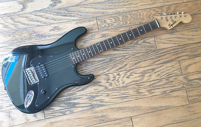 Squier by Fender Bullet Stratocaster 2005 Black Humbucker | Reverb