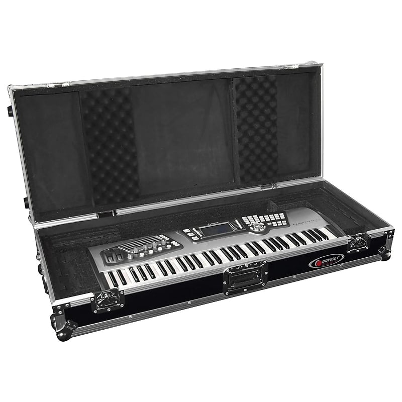 Odyssey FZKB61W DJ Flight Case for 61 Note Keyboard With | Reverb