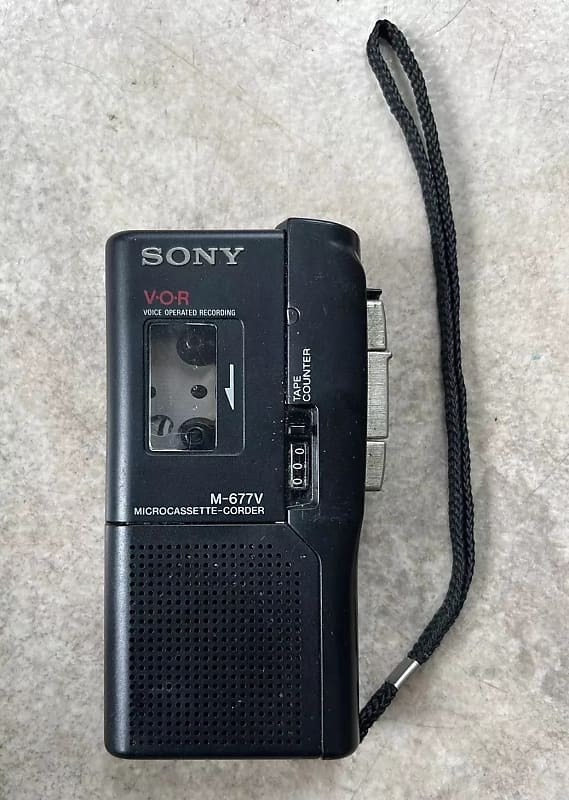 SONY M-677V Handheld Microcassette Voice Operated Recorder | Reverb